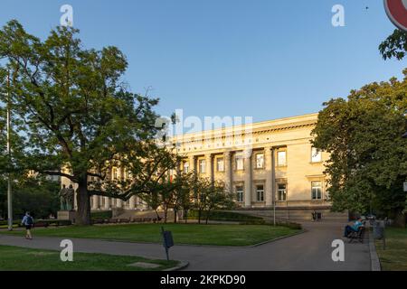 SOFIA, BULGARIA - JULY 30, 2021: Amazing Sunset panoramic view of ...