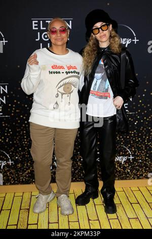 LOS ANGELES - NOV 20: Raven Symone, Miranda Maday at the Elton John ...