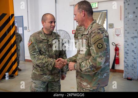 Lt. Gen. John Kolasheski, commanding general, V Corps, visited with the Soldiers of the 12th ...
