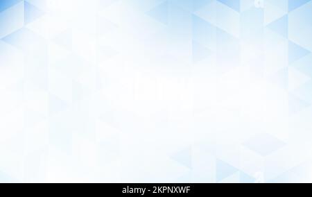 Abstract minimal background. Blue triangular glowing Portal. Silhouette of robot standing in ...