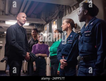 USS Ronald Reagan crew tour Sentosa Island Stock Photo - Alamy