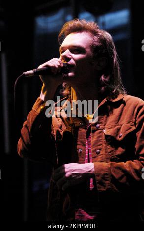 Roddy Woomble, lead singer of the band Idlewild on stage at the ...