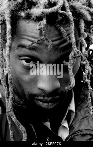 MC NINJAH, QUEEN STREET, CARDIFF, 2005: Cardiff Hip-Hop act, MC and ...