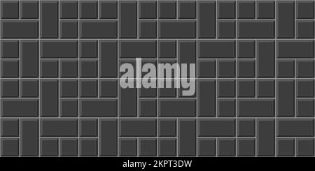 Pinwheel tile pattern. Pavement mosaic texture. Stone or ceramic brick ...