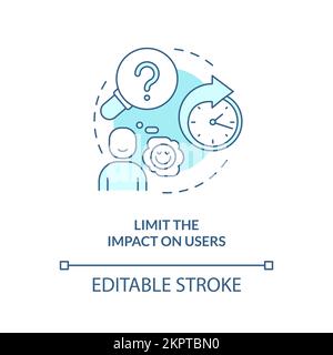 Limit impact on users concept icon Stock Vector Image & Art - Alamy