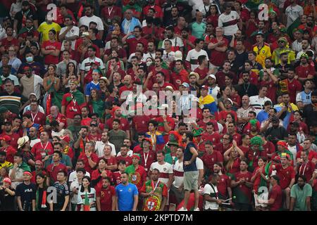 Portugal fans during the FIFA World Cup Qatar 2022 match, Group H ...