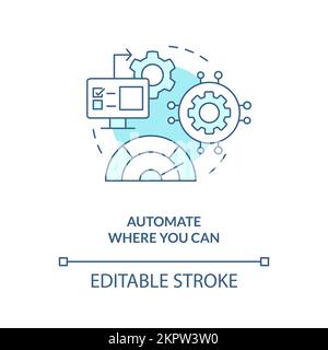 Automation impact on speed concept icon Stock Vector Image & Art - Alamy