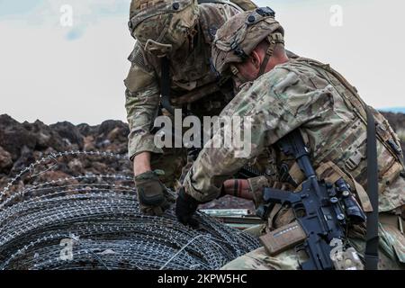 Engineers from 84th Engineer Battalion, 130th Engineer Brigade erected ...