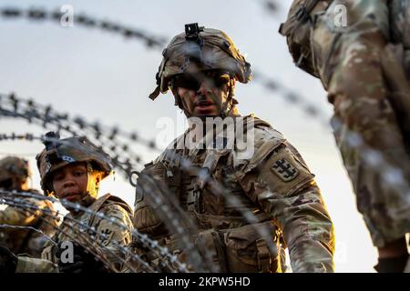 Engineers from 84th Engineer Battalion, 130th Engineer Brigade erected ...