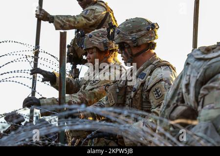 Engineers from 84th Engineer Battalion, 130th Engineer Brigade erected ...