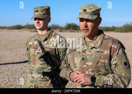 Lt. Col. Scott Elias, commander of the 1st Battalion, 148th Infantry ...