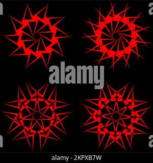Abstract pentagram star pattern background - repeating graphic design ...