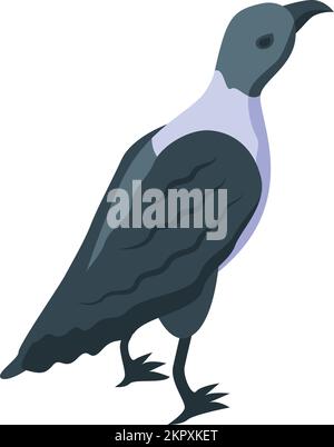 Fly crow icon isometric vector. Raven bird. Nature animal Stock Vector ...
