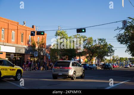 Edmonton Stratchona historical district Stock Photo - Alamy
