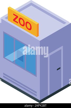 Zoo visitor icon isometric vector. Family park. Safari summer Stock ...
