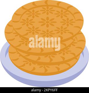 Tajikistan food icon isometric vector. City travel. Map tourism Stock ...