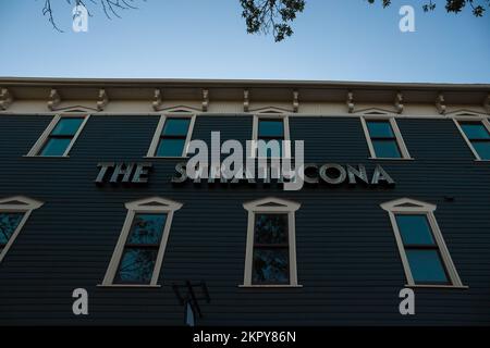 Edmonton Stratchona historical district Stock Photo - Alamy