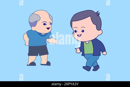 cute kid with many gesture expression Stock Vector Image & Art - Alamy
