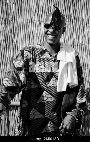 Angelo Moore, singer for Fishbone, backstage at Tamaris Rock Festival ...