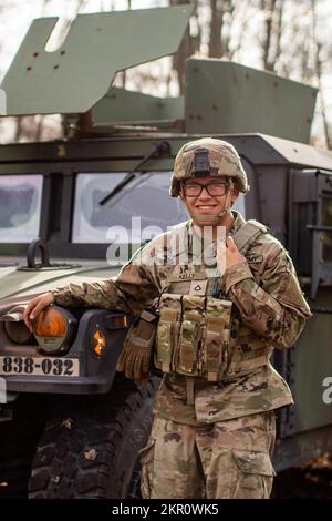 U.S. Army Pfc. Brian Kelly, with the 437th Military Police Battalion ...