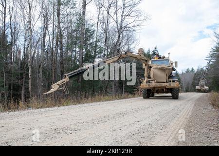 Soldiers of Bravo Company, 572nd Brigade Engineer Battalion, 86th ...