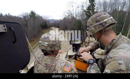 Soldiers of Bravo Company, 572nd Brigade Engineer Battalion, 86th ...