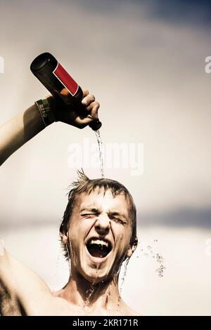 Drunken irish man Stock Photo - Alamy