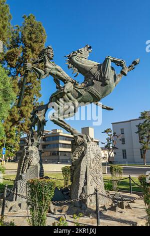 California, Fresno, David of Sassoon, Armenian folk hero, statue by ...