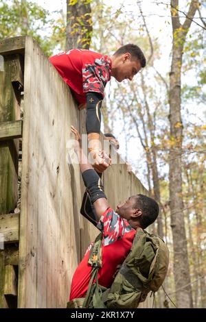 Cadets from Georgia Military College complete the Confidence Course ...