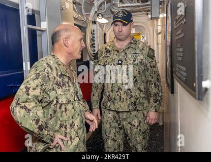 YOKOSUKA, Japan (Nov. 9, 2022) – Commanding Officer Capt. Dale Gregory ...