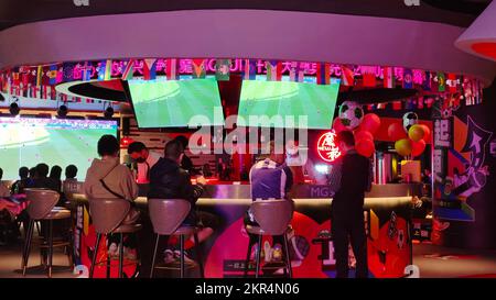SHANGHAI, CHINA - NOVEMBER 27, 2022 - Runners take part in the 2022 ...