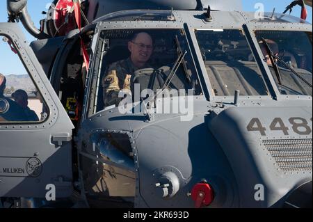 Gen. Duke Z. Richardson, commander, Air Force Materiel Command, coins ...