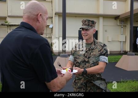 Col. Christopher Bopp, the Marine Corps Base (MCB) Camp Blaz Commanding ...
