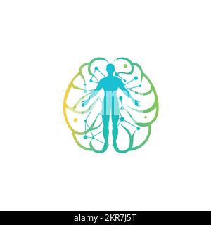 Abstract brain logo design, Logotype for neurology, psychology ...