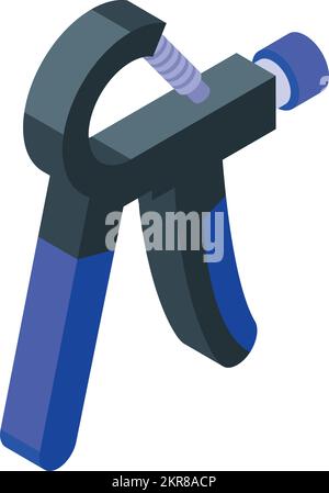 Handle espander icon isometric vector. Gym health. Band grip Stock ...