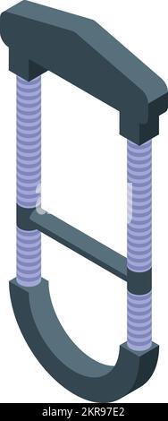 Arm fit espander icon isometric vector. Fitness gym. Elastic trainer ...