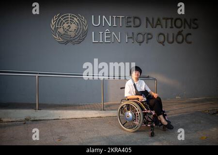 Hanoi, Vietnam. 26th Sep, 2022. Hieu Luu, who works for the UN as a ...