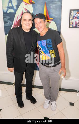 Julius Nasso and Adam Sands attend Artist Mark Kostabi's birthday party ...