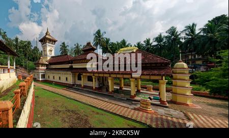 Hindu God Shri Dattatreyas peaceful Temple in Sanquelim state Goa India ...