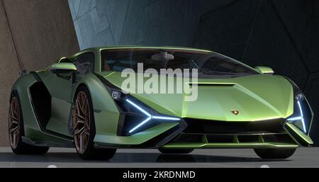 Sian FKP 37 is the first super sports car powered by a V12 engine and ...