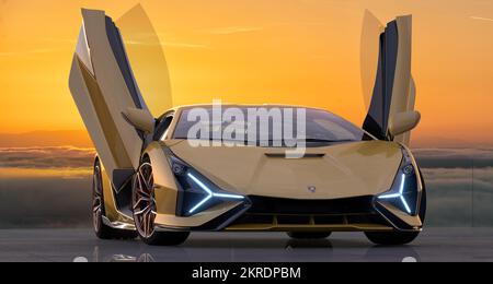 Sian FKP 37 is the first super sports car powered by a V12 engine and ...