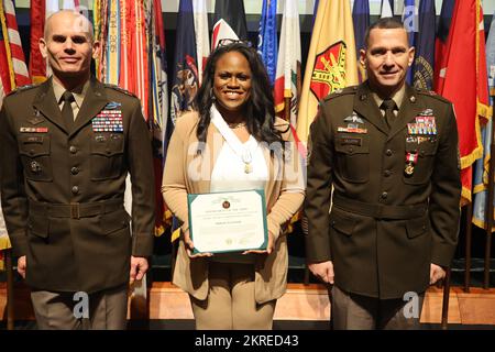 Lt. Gen. Omar Jones, left, U.S. Army Installation Management Command ...