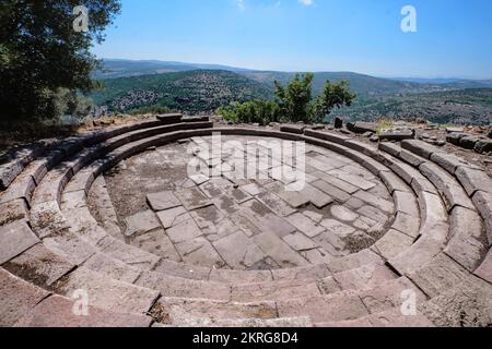 Manisa, Turkey- August 1, 2021, The ancient city of Aigai and Landscape ...