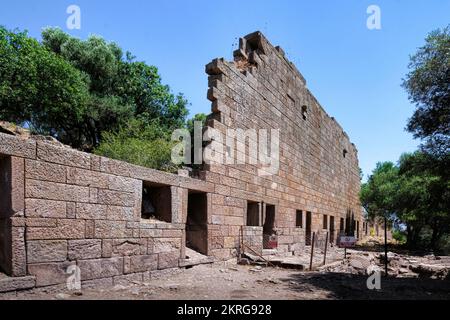 Manisa, Turkey- August 1, 2021, The ancient city of Aigai and Landscape ...