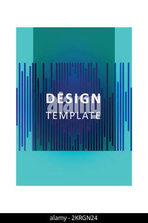 Cover template graphic geometric and glitch elements Stock Vector Image ...