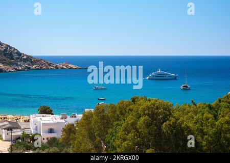 Ios, Greece - September 15, 2022 : The famous and very popular beach of ...