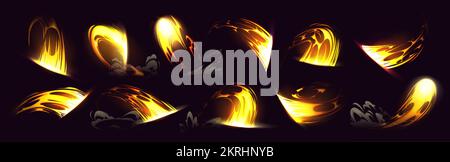 slash sword effect cartoon vector illustration Stock Vector Image & Art ...