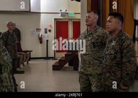 U.S. Marine Col. Charles Readinger, the Marine Chief of Staff of Task ...