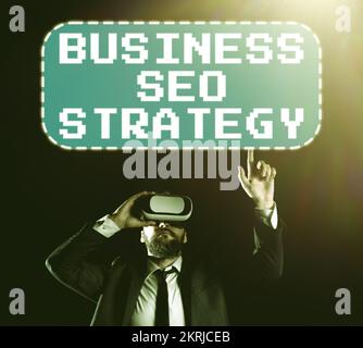 Writing displaying text Business Seo Strategy, Internet Concept ...
