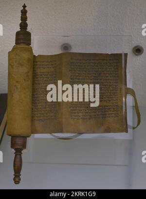 SCROLL OF ESTHER READ ON PURIM TO COMMEMORATE THE DELIVERY OF THE JEWS ...